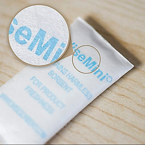 Wisesorb 0.25 Gram 600 Pack Silica Gel Packets, Dessicant Packets, Silica Gel Packs, Moisture Absorbers for Food Storage, Food Safe Desiccant Dehumidifiers