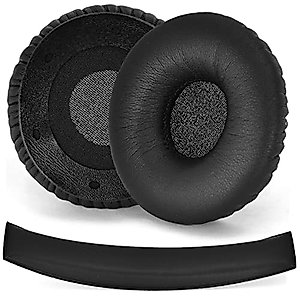 hd V10 V8 Mod Kit – defean Replacement Earpads and Headband Compatible with Sol Republic Tracks hd V10 V8 headsets, Softer Leather,High-Density Noise Cancelling Foam (Earpads + Headband)