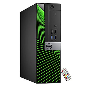 Dell OptiPlex Small Form Factor Desktop Computer with RGB Lights i7 6700 3.4 GHz 16GB RAM 512GB SSD Win 10 Pro WiFi, Keyboard & Mouse HDMI (Renewed)