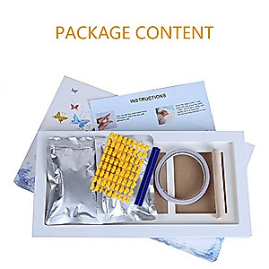 Baby Handprint Kit, Inkless Hand and Footprint Keepsake Kit in Baby Picture Frame - Personalized New Baby Girl Gifts, Newborn Baby Boy Gifts - Baby Hand Printing Kit for Christmas Gifts (White)