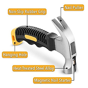 Mr. Pen- Hammer, 8oz, Small Hammer, Camping Hammer, Claw Hammer, Stubby Hammer, Tack Hammer, Hammers Tools, Small Hammer for Women, Nail Hammer, Magnetic Hammer, Handy Hammer, Teal Hammer, Kids Hammer