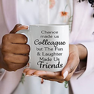 Funny Mug The Fun and Laughter Made Us Friends Family Coffee Mugs 11oz Ceramic Inspirational Quote Cup Gaming Coffee Mug Gift for Friends Coworkers Employee Thoughtful Graduation