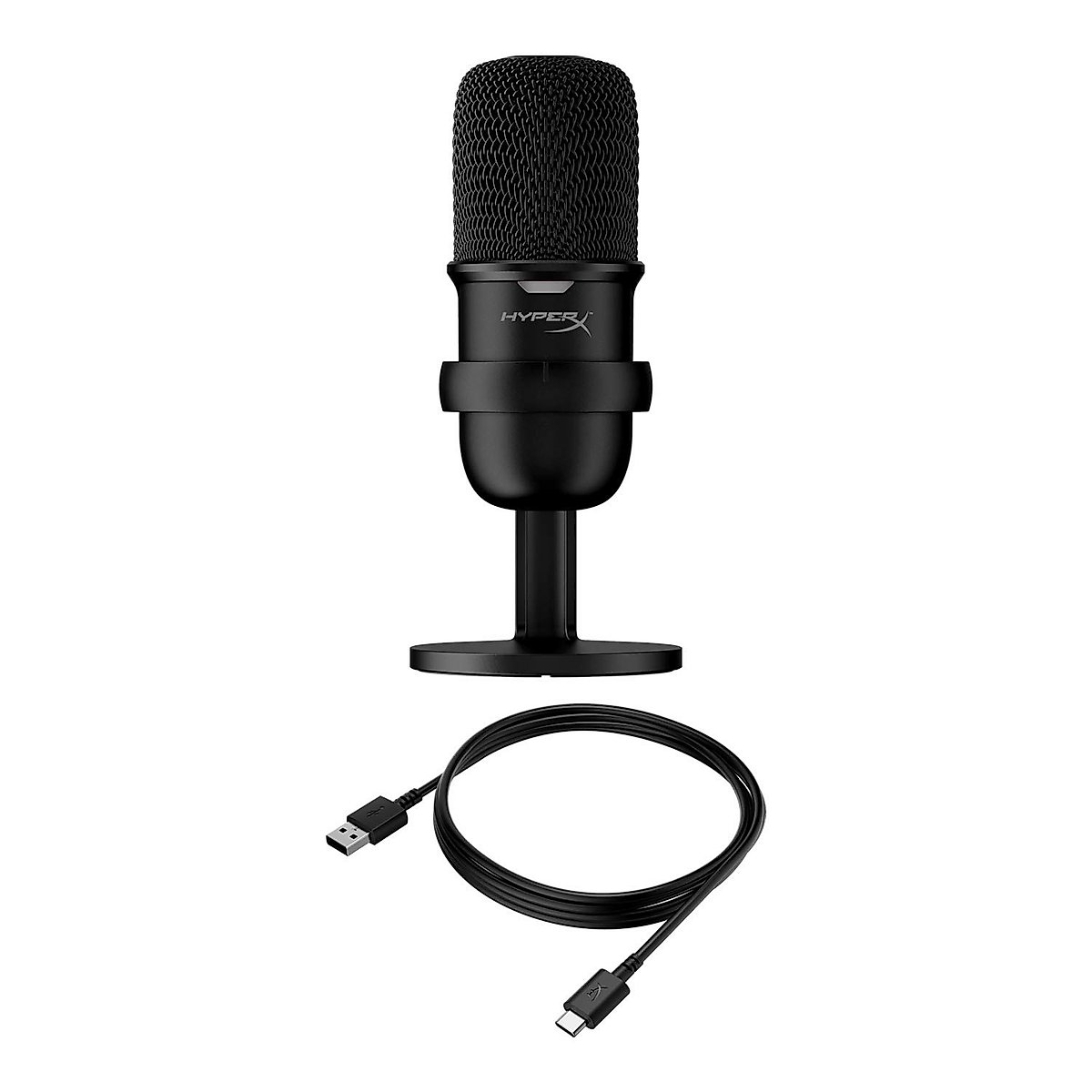 HyperX SoloCast USB Condenser Microphone Tap-to-Mute Sensor Card for Gaming Streaming Podcasts Twitch YouTube Discord - Black (Renewed)