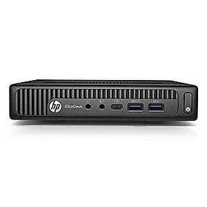 HP 600 G2 Micro Computer Mini Tower Tiny PC (Intel Quad Core i3-6100T, 8GB RAM, 256GB SSD, Wi-Fi, VGA, Display Port) Win 10 Pro (Renewed)