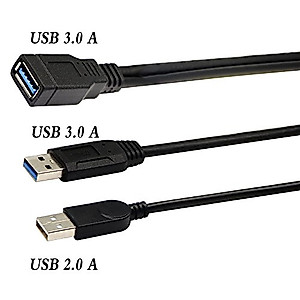 zdyCGTime USB 3.0 Extender Cable USB 3.0 Female to USB 3.0 & USB 2.0 Male Extra Power Data Y Splitter Charger Extension Cable(33CM/13inch)