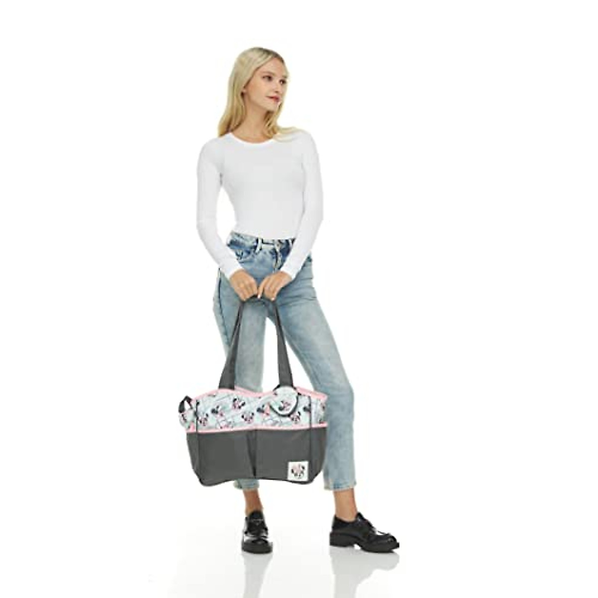 Disney Baby Girl Multi Piece Tote, Minnie-Watercolor