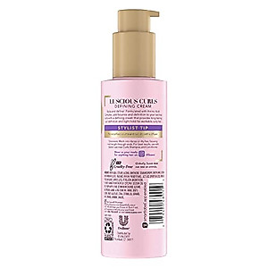 Suave Pink Luscious Curls Styling Cream Hair Cream for Luscious Curls Curl Defining Cream with Amino Acid Complex 4.75 oz