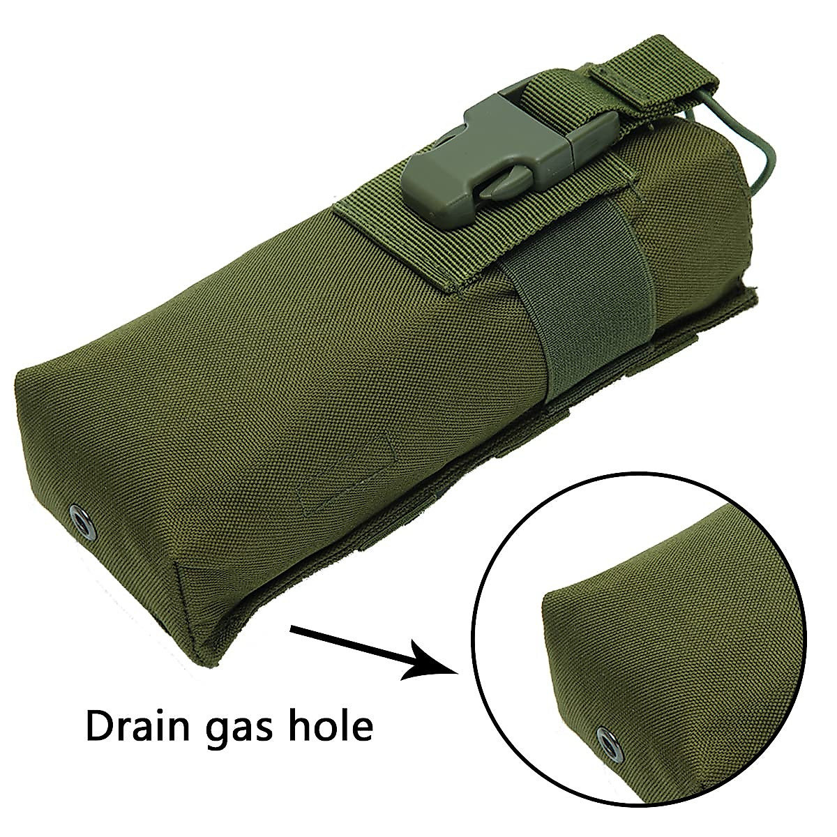 AR-152 Radio Pouch Tactical Radio Holder Radio Case Molle Radio Bag Nylon for GPS Phone AR-152 UV-5R 3800mAh Two Way Radio Walkie Talkies (Green)