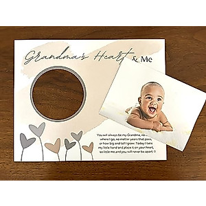Baby Child Keepsake Handprint Frame for Grandma with Poetry - Loving Gift for Grandma for Christmas, Mother's Day- Made in USA