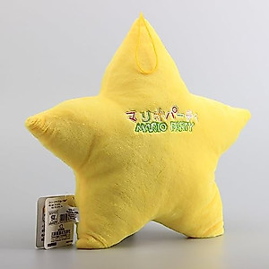 8'' Super Star Plush Pillow, Yellow Star Man Plush Stuffed Toy Xmas Birthday Gift for Kids Fans