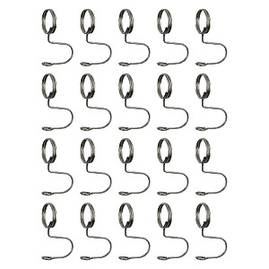 T Tulead Hanger Connector Hooks Stainless Steel Extender Hooks Closet Space Saver Mini Silver Cascading Hanger Hook 20PCS