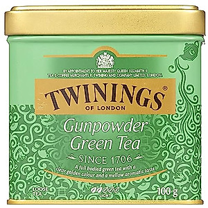 Twinings of London Loose Gunpowder Green Tea, 3.53 Ounce Tin