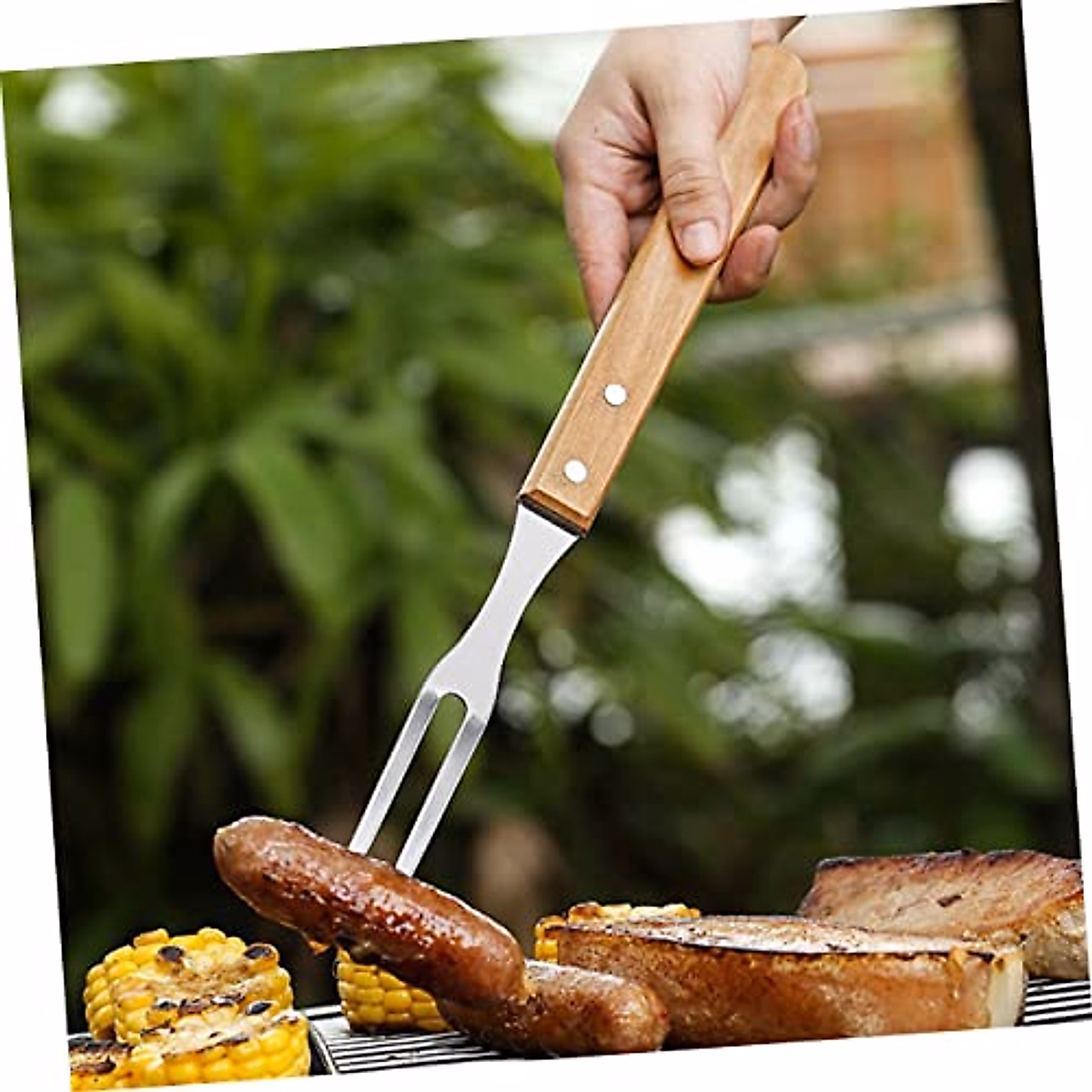 YARNOW 5 Sets Barbecue Knife and Fork Tools Backpack Set Grill Utensils Set Grill Utensil Kit Carving Knife for Meat Kitchen Roast Fork Knives for Slicing Meats Cutter BBQ Tools