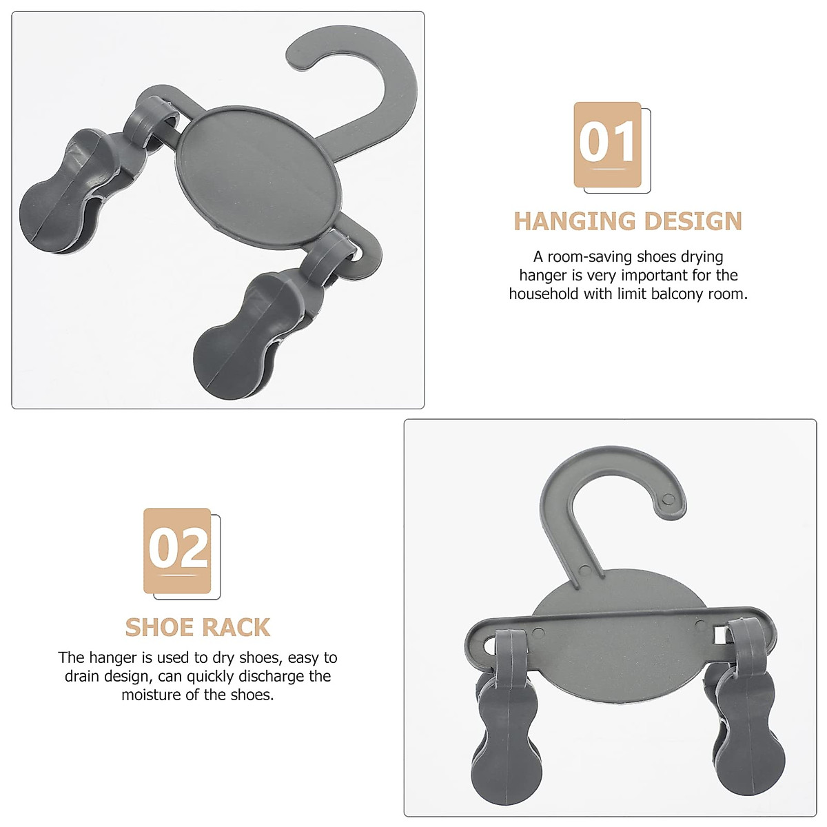 Zerodeko 10pcs Children's Shoe Clip Kids Hangers Childrens Closet Clothes Hangers Food Drying Rack Muffin Container Infant Socks Hanger Home Supplies Plastic Organizer Coat Baby