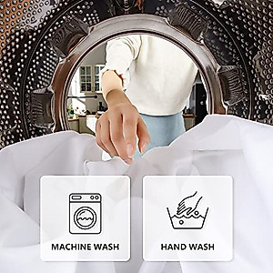 MYSKY HOME 2Pack White Tablecloth 60x84 Inch Rectangle Table Cloth for 4 Feet Table- Wrinkle Resistant Washable Polyester Table Cover for Dining Party and Camping