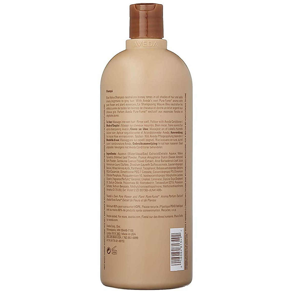 Aveda Blue Malva Color Shampoo 33.8 Oz with Pump