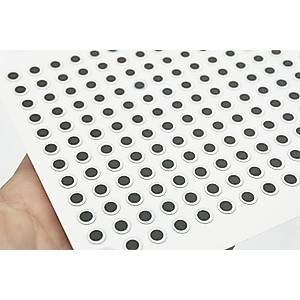 2MM-20MM Fishing Lure Eye 2D Flat Eye Fishing Eyes 2D Holographic Lure Eyes Making Fly Tying Fake Fish Eyes DIY Lifelike Realistic Artificial Holographic Fake Eyes (5MM-500PCS)