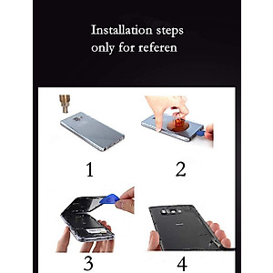 Note 20 Ultra Back Glass Replacement (Waterproof) Cover Housing Door Panel W/Farme Lens Tape for Samsung Galaxy Note 20 Ultra 5G +Tools Mystic Black