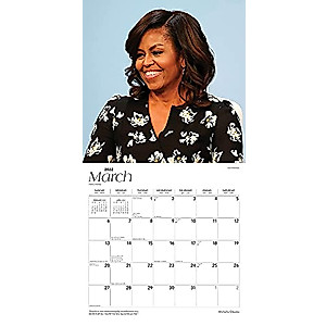 Michelle Obama 2022 12 x 12 Inch Monthly Square Wall Calendar, USA United States of America Famous Figure