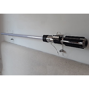 WANLIAN Lightsaber stand, sword stand, acrylic wall-mounted lightsaber stand, suitable for swords, lightsabers (1 pair of transparent)