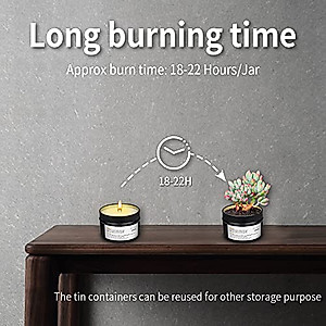 Flower & Wood Scented Candles Gift Set of 7 & 6 Pack Bulk