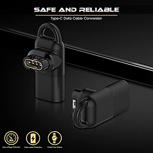 Seltureone (2 Pack) Type C Adapter for Garmin Watch Charger Connector, USB C Charging Converter Accessories for Garmin Fenix 7 7X 5s 6 6X/ Instinct 2/ Venu/Vivoactive 4/Forerunner 955 255 255s