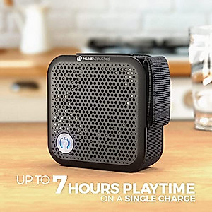 MuveAcoustics Aplus Portable Bluetooth Speakers – Mini Wireless Blue Tooth Speakers with Good Base for Home Shower, Small but Loud Stereo Bass Bt for Outdoor Travel Beach Party, 7 Hours Playtime