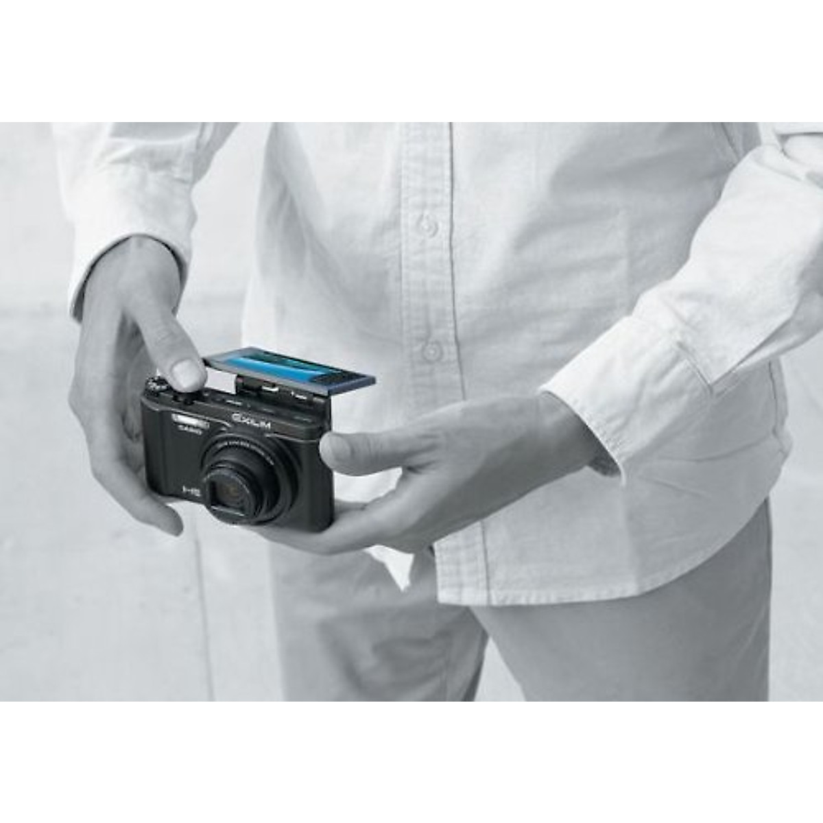 Casio High Speed Exilim Ex-zr1000 Digital Camera Black Ex-zr1000bk - International Version (No Warranty)