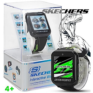 Skechers Kids Smart Watch with Games, Camera, and Fitness Tracker – Touchscreen, Alarm, Timer, and Voice Recorder Features, Stylish Abstract Pattern Strap – Fun and Functional Digital Watch for Boys
