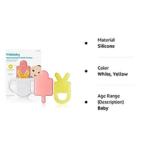 Frida Baby Not-Too-Cold-to-Hold BPA-Free Silicone Teether for Babies