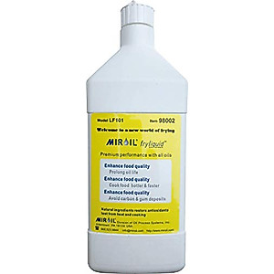 Miroil FryLiquid, 12 x 1 Litre Bottles, Fry Oil Filter Aid, Reduce Oil Costs, BULK Saver Pack, Antioxidant for Fry Oil, Prevent Oil Breakdown, LF1201, 12 x 1 litre (12)