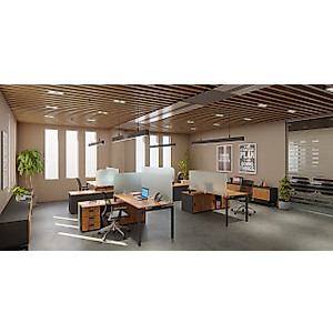 VaRoom - Desk Divider and Desk Dividers for Students. Desk Privacy Panel and Privacy Shields for Student Desks. Privacy Divider. Frosted Acrylic Clamp-on Desk Partition - 23” W x 18”H Divider