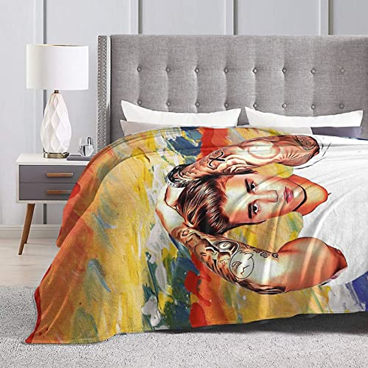 HCXHPMR Super Soft Flannel Throw Blanket,for Bed, Sofa, Camping,Cold Cinema Or Travel,Gift for Your Family and Friend 50"X40"