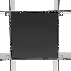 LyeXD 3 Tiers Wall Shelf w/9 Compartments, 35.43in Long Floating Shelf for Wall Multi-Grid Wall Mounted Bookcase up to 66.1lbs, Unique Bookshelf Storage Shelves for Bedroom (Black+White)
