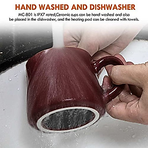 Coffee Mug Warmer & Mug Set, Beverage Cup Warmer for Desk Home Office Use, Coffee Gifts, Electric 15 Watt, 12 OZ, AB-Grade Porcelain Cup Electric Beverage Warmer for Cocoa, Tea, Milk