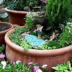 PRETMANNS Fairy Garden Fairy Figurines - Adorable Fishing Boy Garden Fairies - Small Fairies for Gardens - The Boy Fairies are Ideal Accessories for an Outdoor Miniature Garden - 2 Fairies