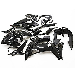 ZXMT Fairing Kit For Kawasaki Ninja 650 EX650 2017 2018 2019 Glossy Black ABS Bodywork Set with Bolts(26PCS)
