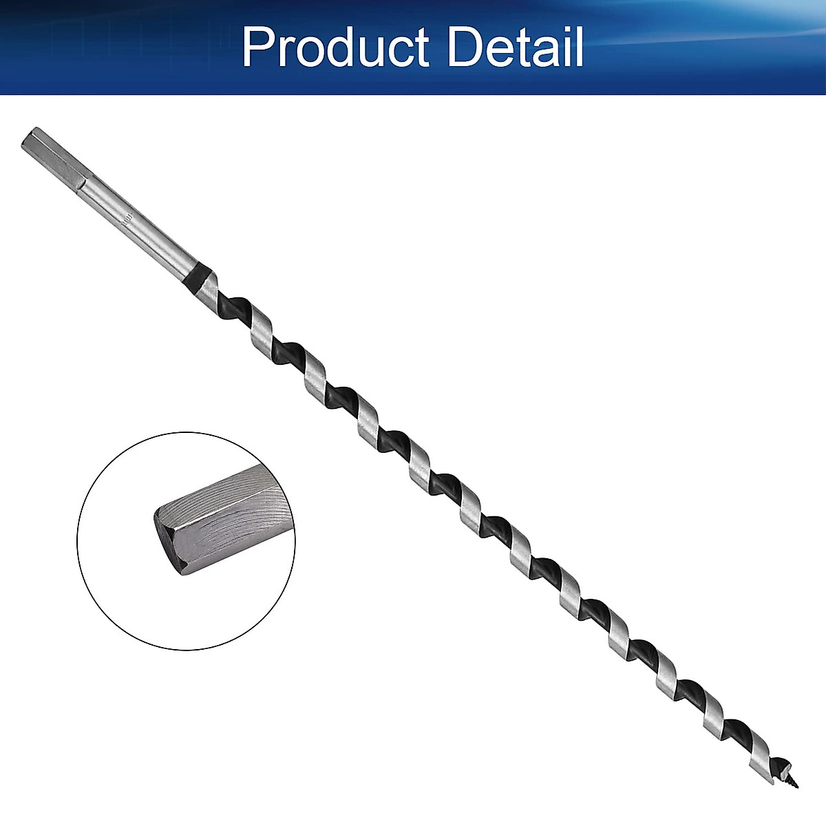 Auniwaig Auger Drill Bit Wood Hex Shank 14mm Cutting Dia High Carbon Steel for Electric Bench Drill Woodworkingpentry