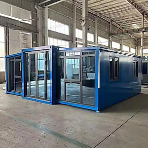 Prefab Folding Extendable Container House for Living Office Hospital Fast Assemble Container Home 2 Bedroom Family Homes