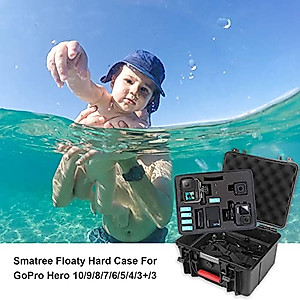 Smatree GA700-3 Waterproof Hard Case Compatible for GoPro Hero 11/10/9/8/7/6/5/4/3 Plus/3/GoPro Hero 2018/DJI OSMO Action Camera, 11.7 Liter(Camera and Accessories Not Included)