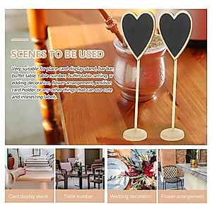 Cabilock 12pcs Decorative Ornaments Mini Erasable Chalkboards Place Cards for Weddings Small Blackboards Tabletop Chalkboard Signs Small Chalkboard Signs with Stand Buffet Wooden Bush