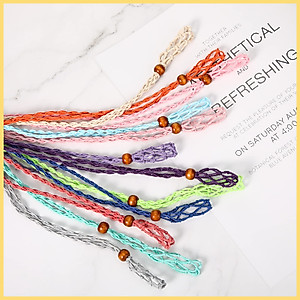 BBTO 18 Pcs Adjustable Crystal Necklace Holder Empty Stone Holder Pendant Stone Holder for Replacement Hand Woven Necklace Cord, (BBTO-KD7328)