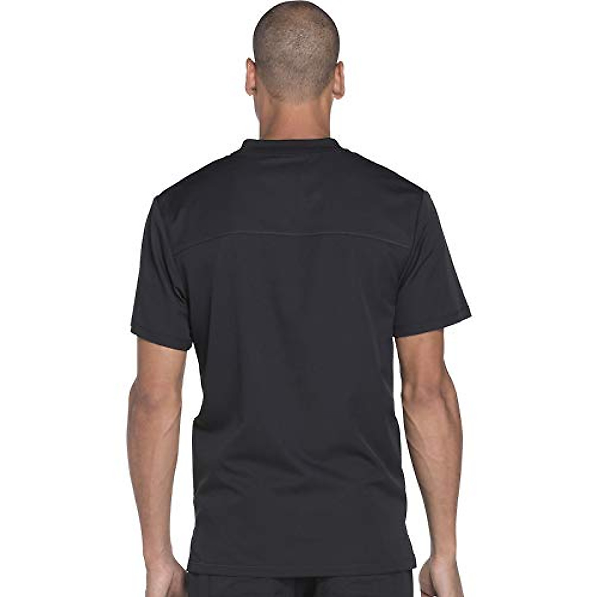 Dickies Dynamix Men Scrubs Top V-Neck DK640, L, Black