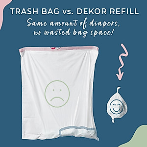 Diaper Dekor Plus Diaper Pail Liner Refills Biodegradable, 4 Pack