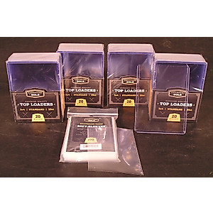 300 3" X 4" Top Loaders for Sports Trading Cards - 12 Packs of 25 Plus 300 Soft Sleeves