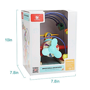 TOP BRIGHT Bead Maze Toys for 1 Year Old Boy Gifts - Educational Bead Maze for Toddlers Boy One Year Old Airplane Toys