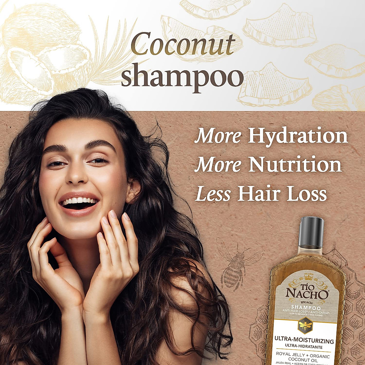 Tio Nacho Coconut Oil Shampoo Value Pack, 14 Fl Oz (Pack of 3)