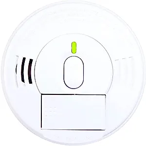 Kidde Smoke Detector, Hardwired Smoke Alarm with Battery Backup, Front-Load Battery Door, Test-Silence Button, White