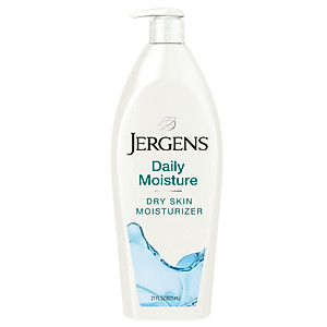 Jergens Daily Moisture Dry Skin Moisturizer, Hand and Body Lotion, with HYDRALUCENCE blend, Silk Proteins, and Citrus Extract, 21 Oz