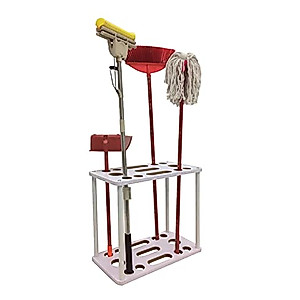 FixtureDisplays® Long Handle Tool Organizer Garage Garden Tool Storage Rack 10018
